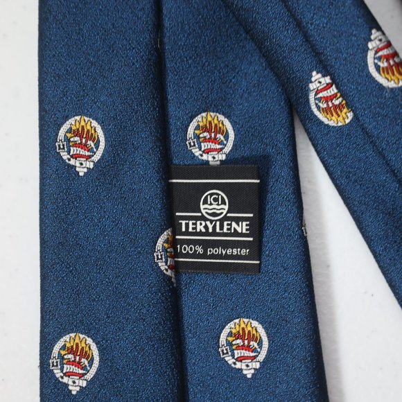 Terylene | Accessories | Vintage Terylene Navy Blue Fire Mens Neck Tie ...